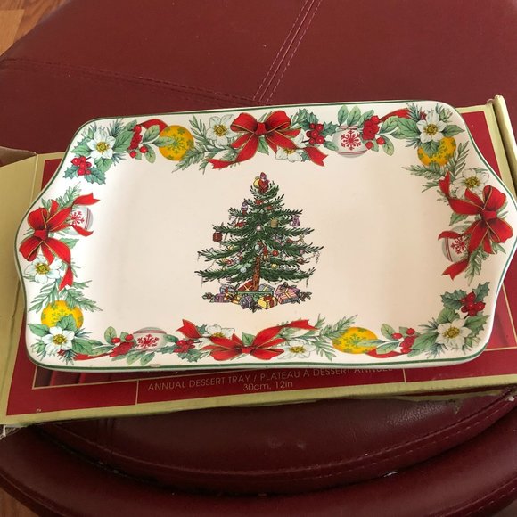 Spode | Holiday | Spode Christmas Tree 27 Annual Dessert Tray | Poshmark